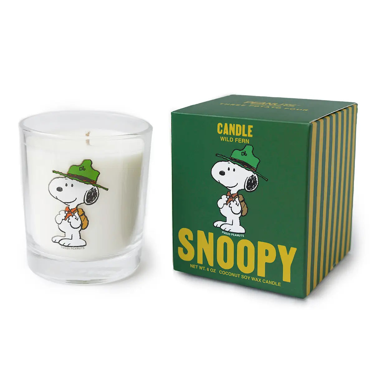 Three Potato Four X Peanuts® Candle - Snoopy Wild Fern – Home & Garden ...